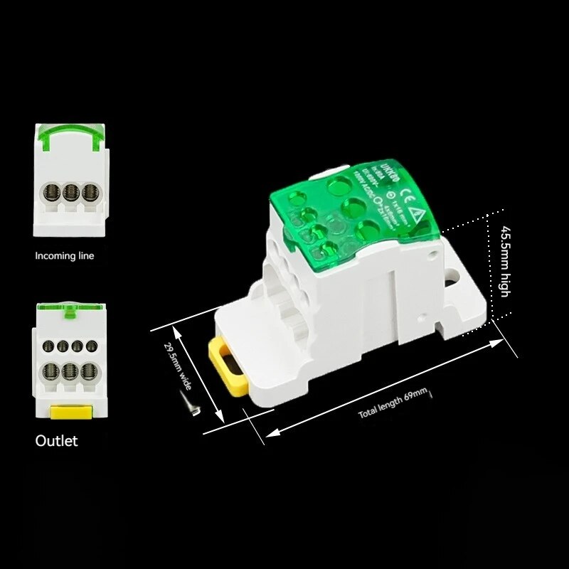 UKK-80A Single-Stage Splitter Box Wire Connector High-Current Household ...