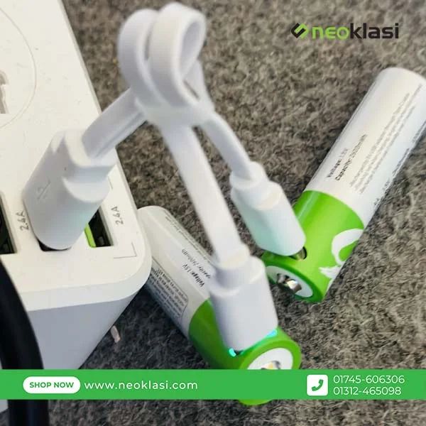 SmarToools TYPE C RB40 AAA and AA Rechargeable Pencil Batteries (4Pcs Set)