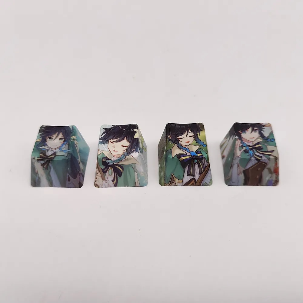 4Keys/Set R4 Keycap Hot Sublimate Key Cap PBT Anime Cartoon Cute Custom ...