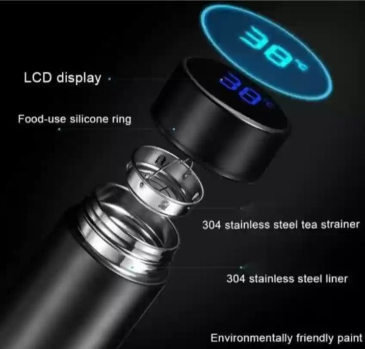 Denbloom vacuum flask led temperature display With double wall ...