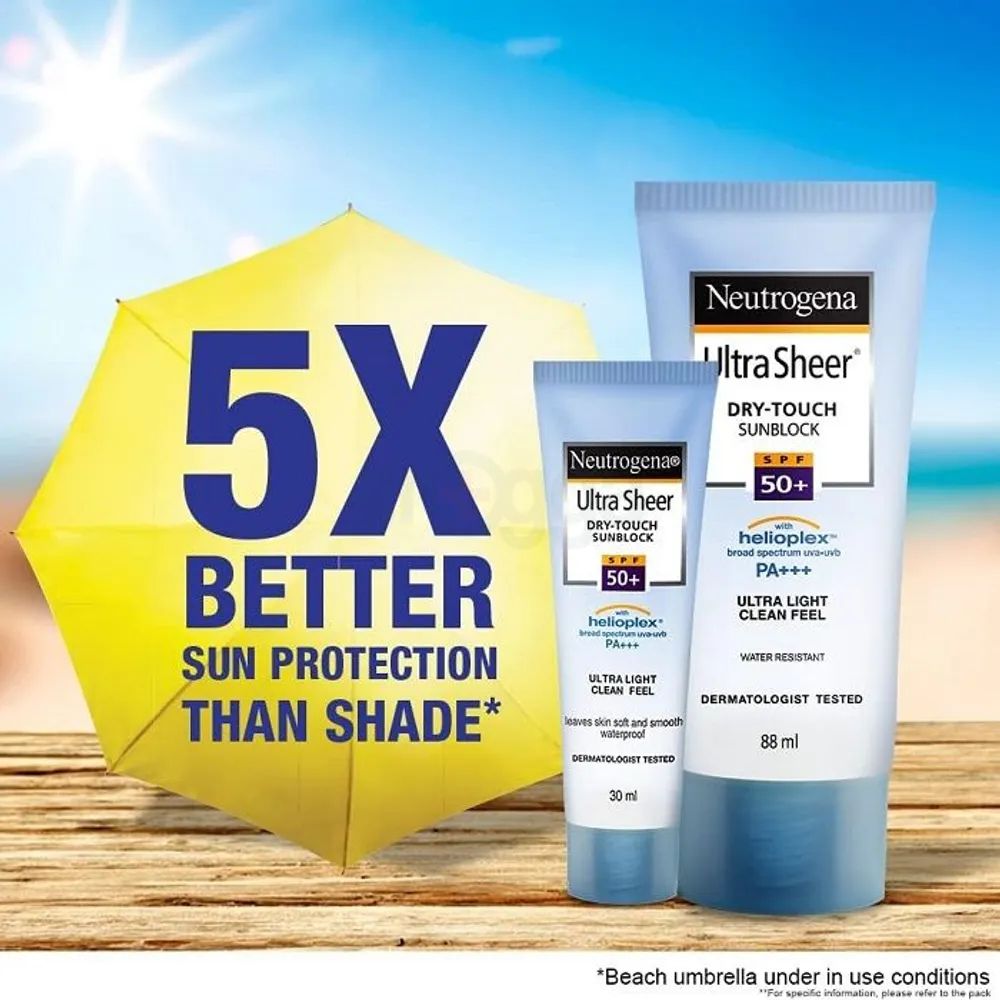 Neutrogena Ultra Sheer Dry-Touch Sunblock SPF50+ PA+++ for Ultra Light ...