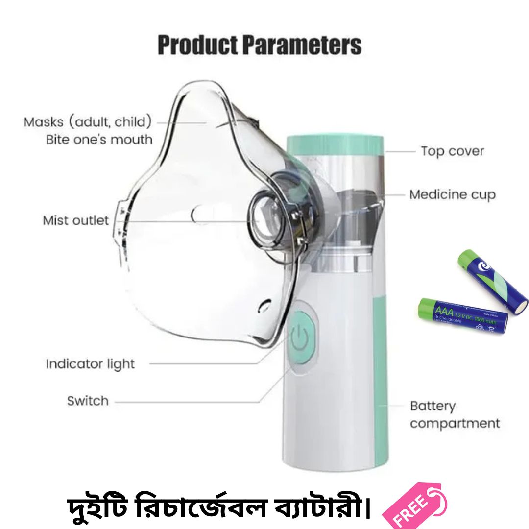 Portable Family Mesh Nebulizer JSL-W303 Light Hand Nebulizer Low Noise ...