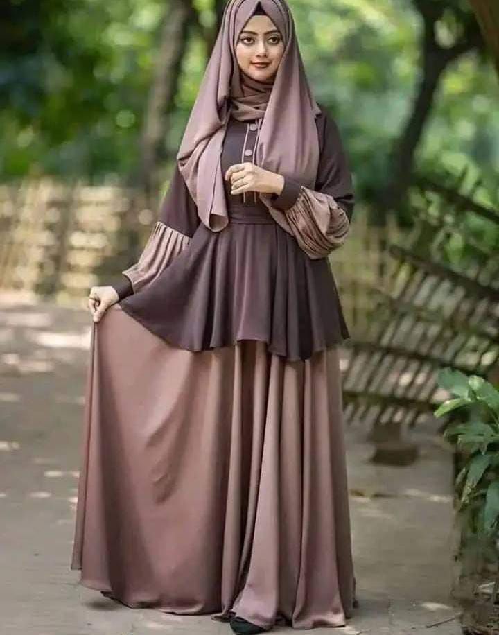 Exclusive Collection Dubai Cherry Fabric Kohinur Borka Gown with Hijab ...