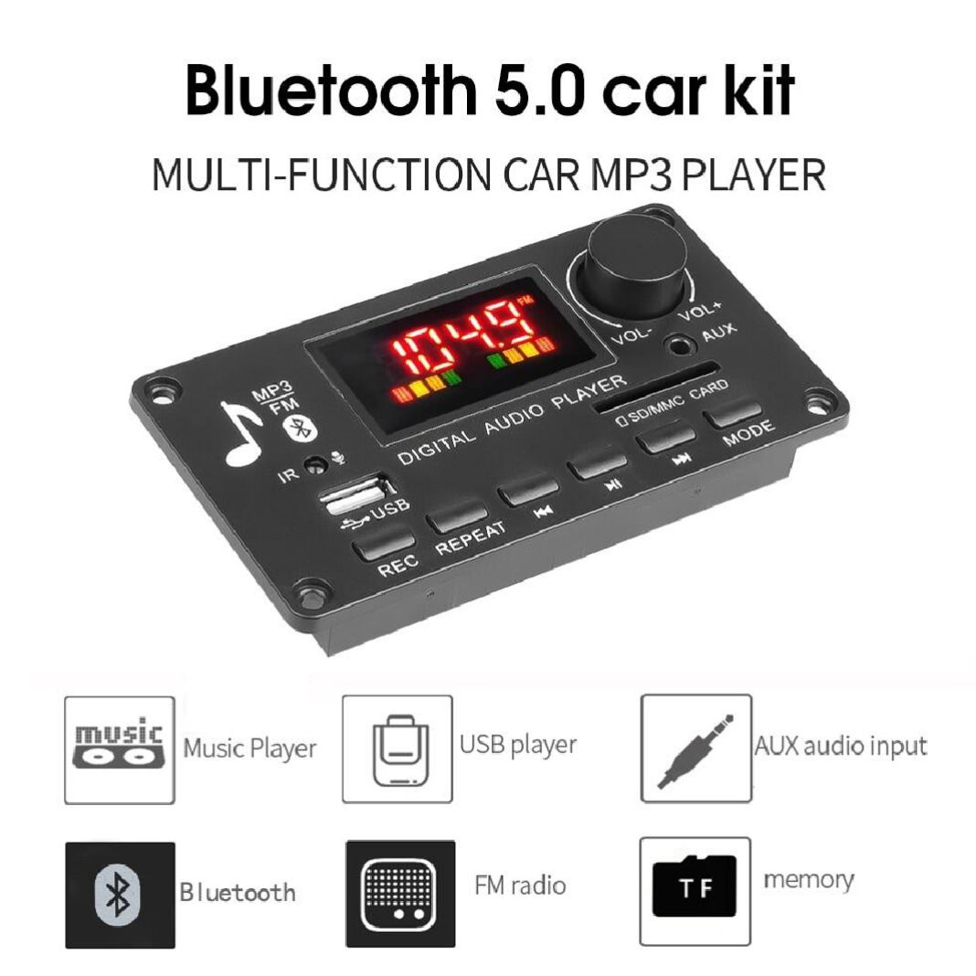 Bluetooth Amplifier MP3 Player USB SD Card Decoder Board Bluetooth 5.0 ...