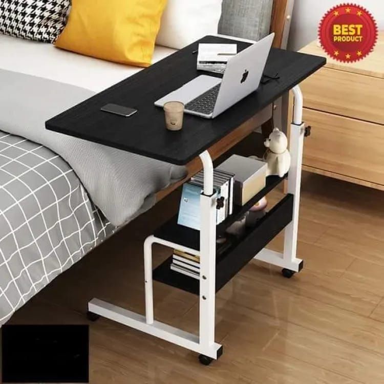 Adjustable Movable Laptop Desk With Storage Shelf Lazy Sofa Corner Lift ...