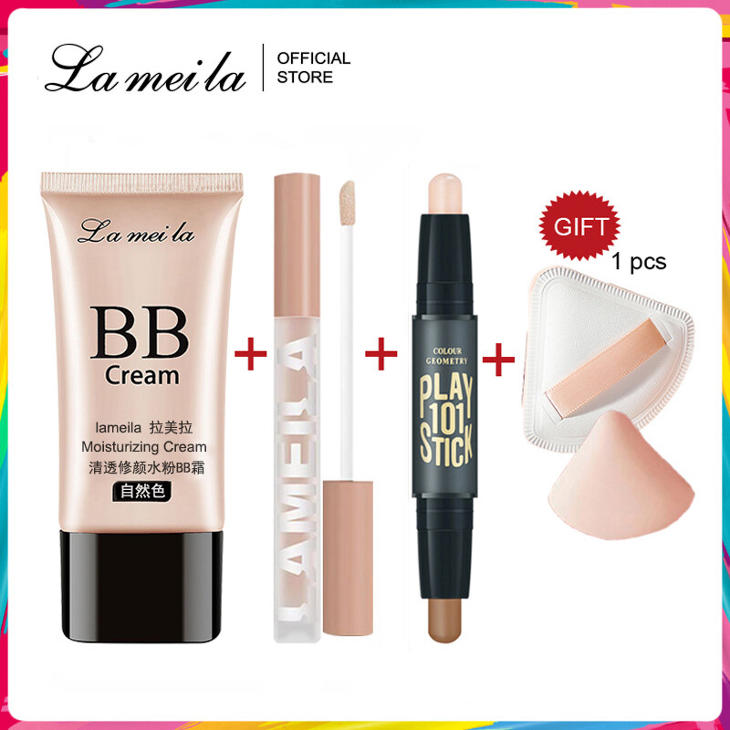 LAMEILA Makeup Kit Beauty Set BB Cream + Concealer + Face Contour ...