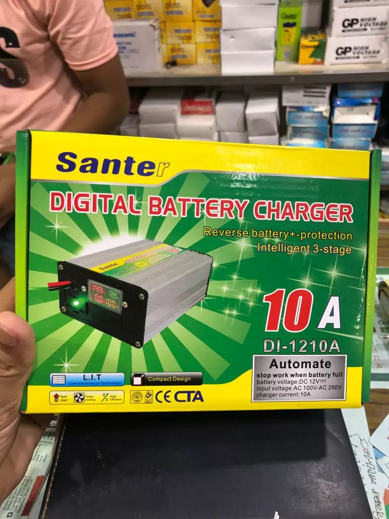 12v 10A Digital Display Battery Charger / Santer Intelligent Battery ...