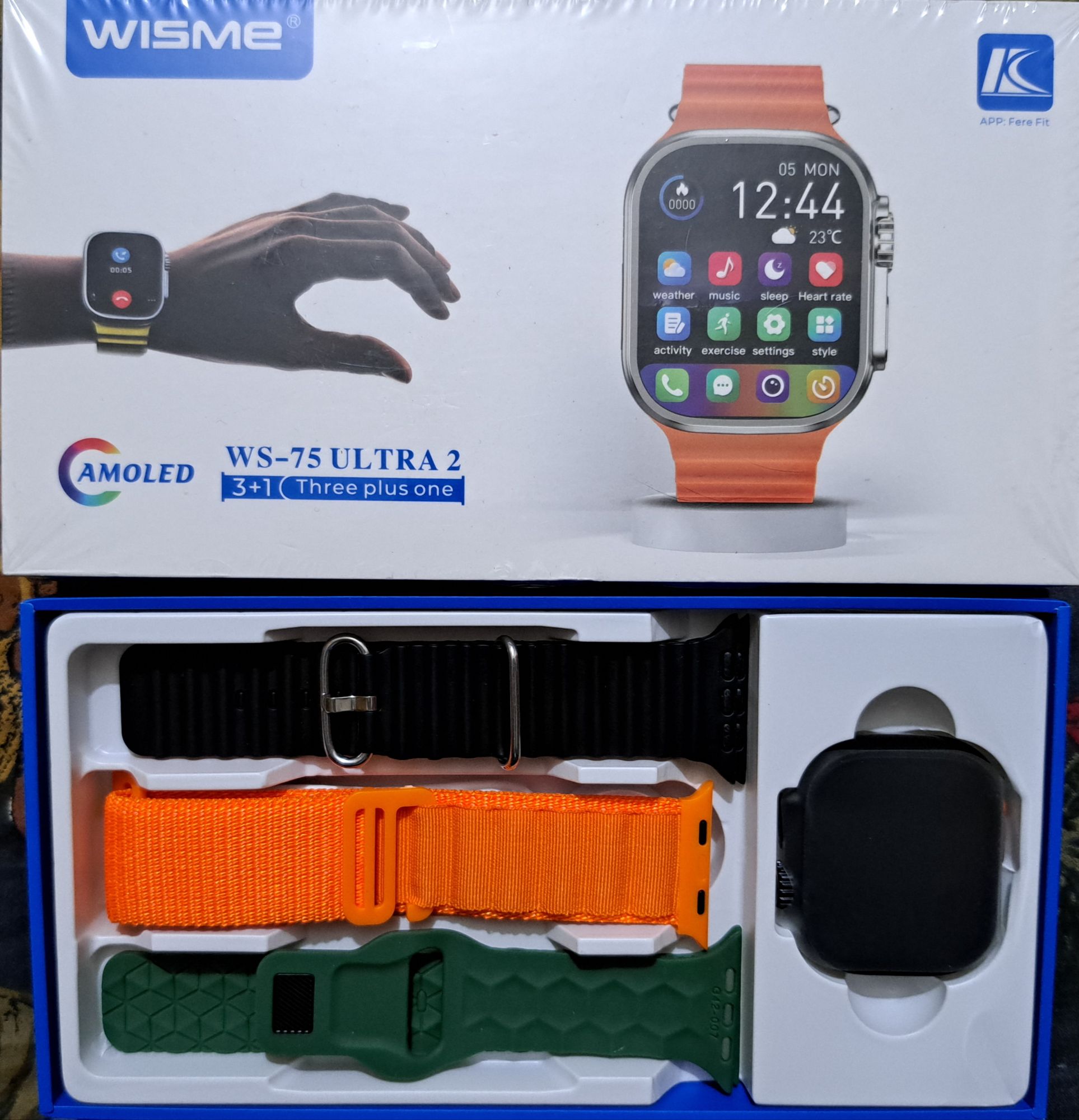 Wisme Smart Watch WS-75 Ultra 2 | Daraz.com.bd