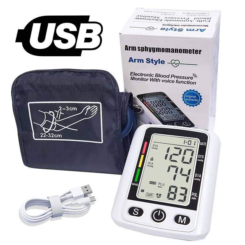 Medical Digital Arm BP Blood Pressure Monitor Tensiometer Tonometer ...