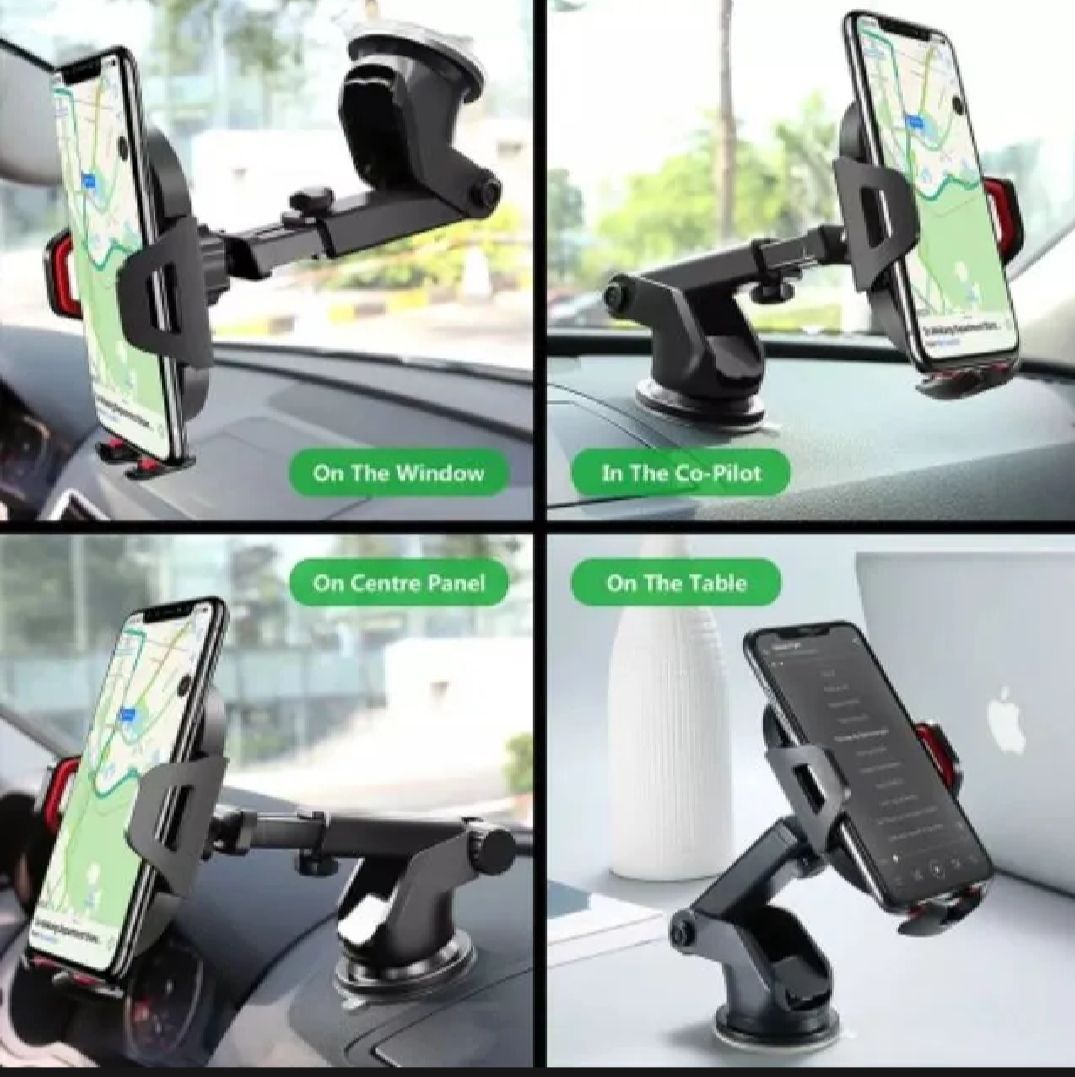 Heavy Duty Black Long Neck Car Mobile Phone Holder CZ 3115, Adjustable ...