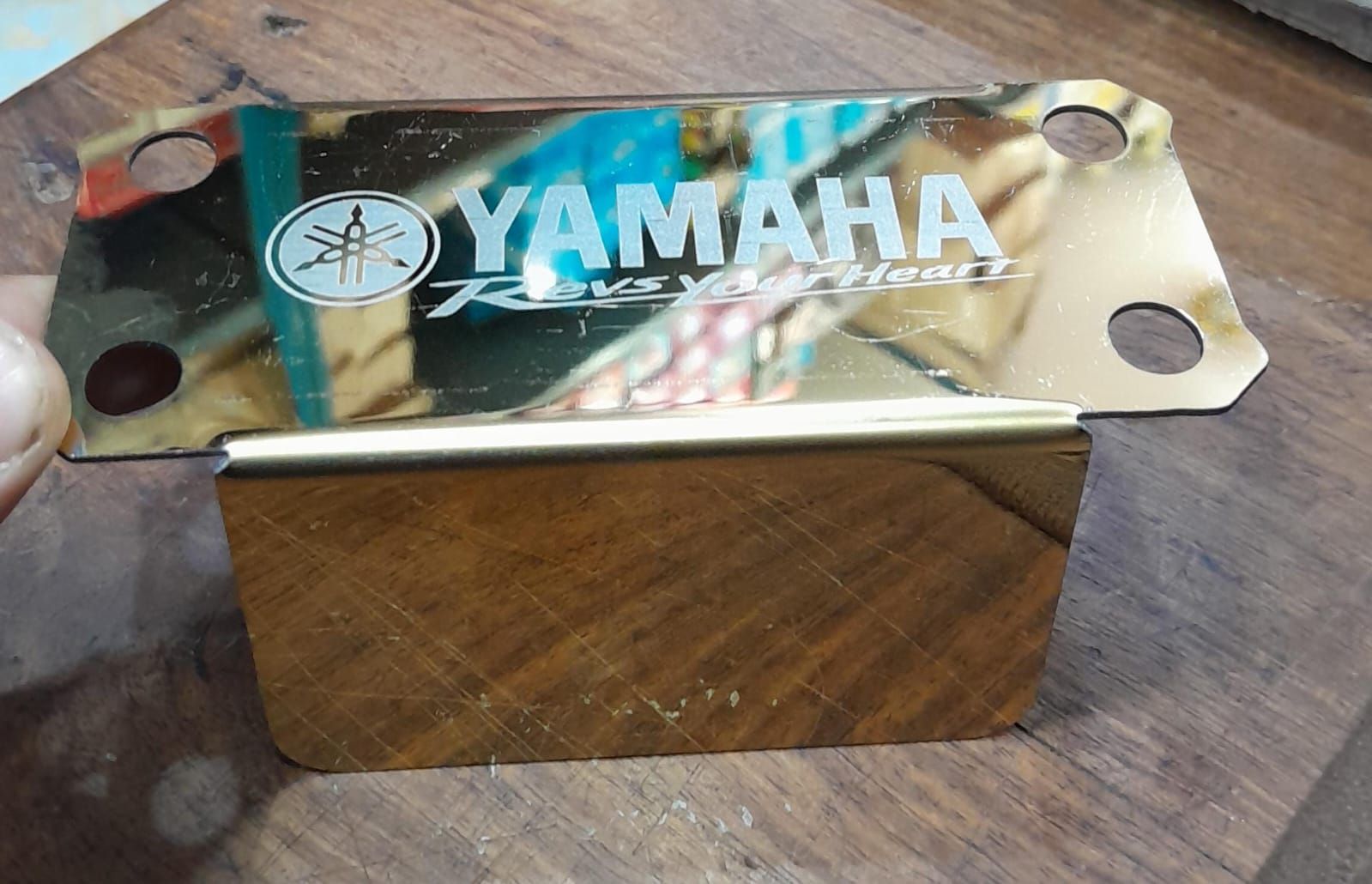 Yamaha FZ V2 & V3 Handle Bar Clip or Handle Cover Golden Color with ...