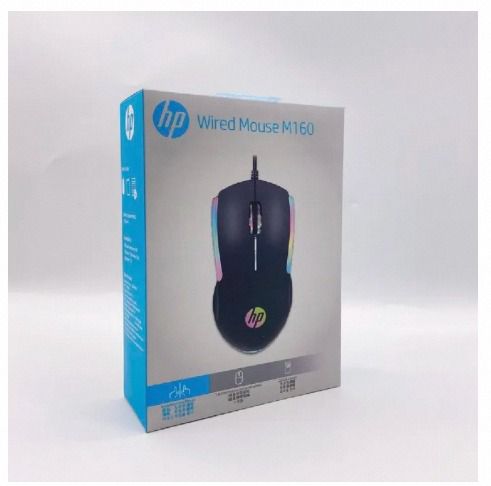 M160 7 Colour Optical Wired Mouse RGB Colourful Mouse Fast Responsive ...