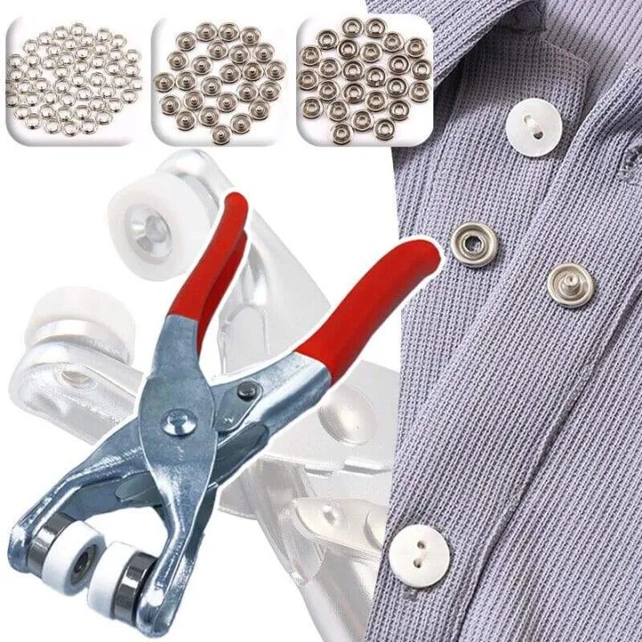 Tich Button Machine, Snaps Buttons Kit For clothes, shoes Sewing Tools