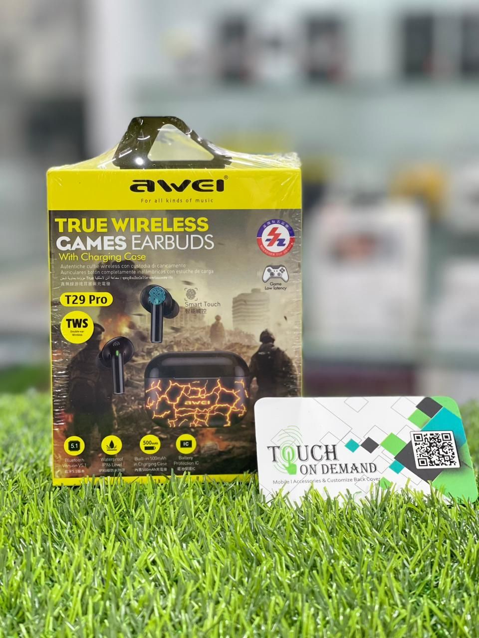 Awei T29 Pro True Wireless Games Earbuds With Dynamic Color Changing ...