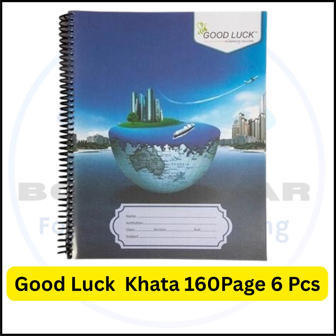 Good Luck Spiral Notebook 160 Pages - 6 pcs | Premium Quality Khata for ...