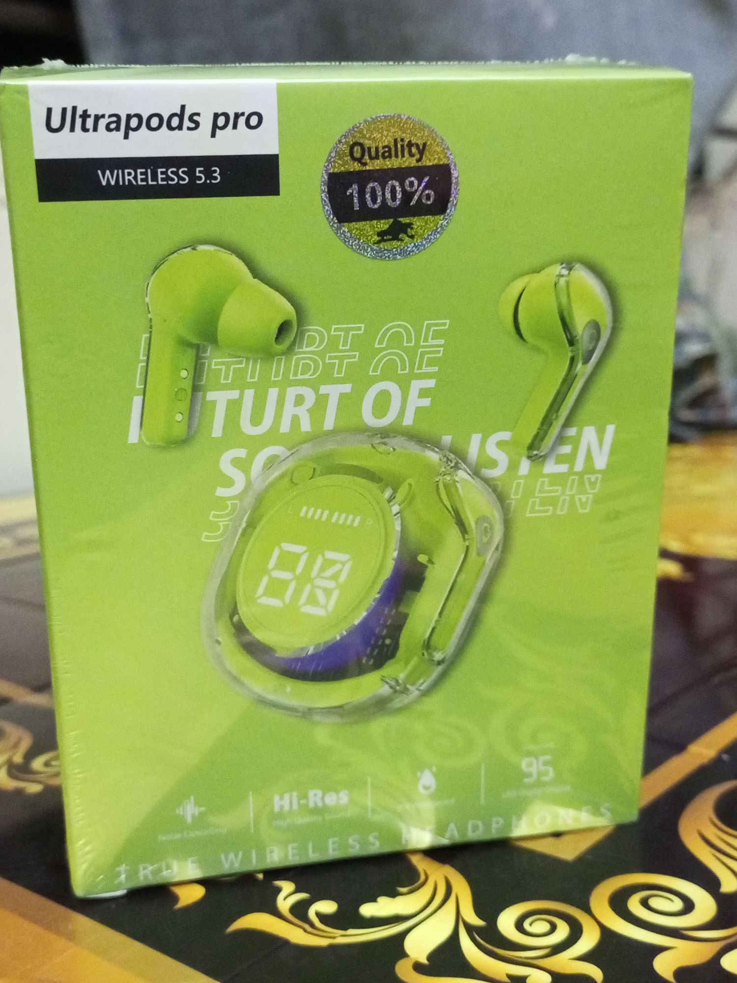 Ultrapods Max por Bluetooth 5.3 Transparent Wireless Earbuds | Daraz.com.bd