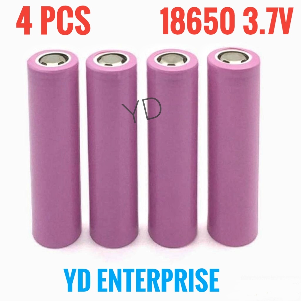 18650 3.7V Lithium Rechargeable Battery-Better Quality 4pcs - 3.7 volt ...