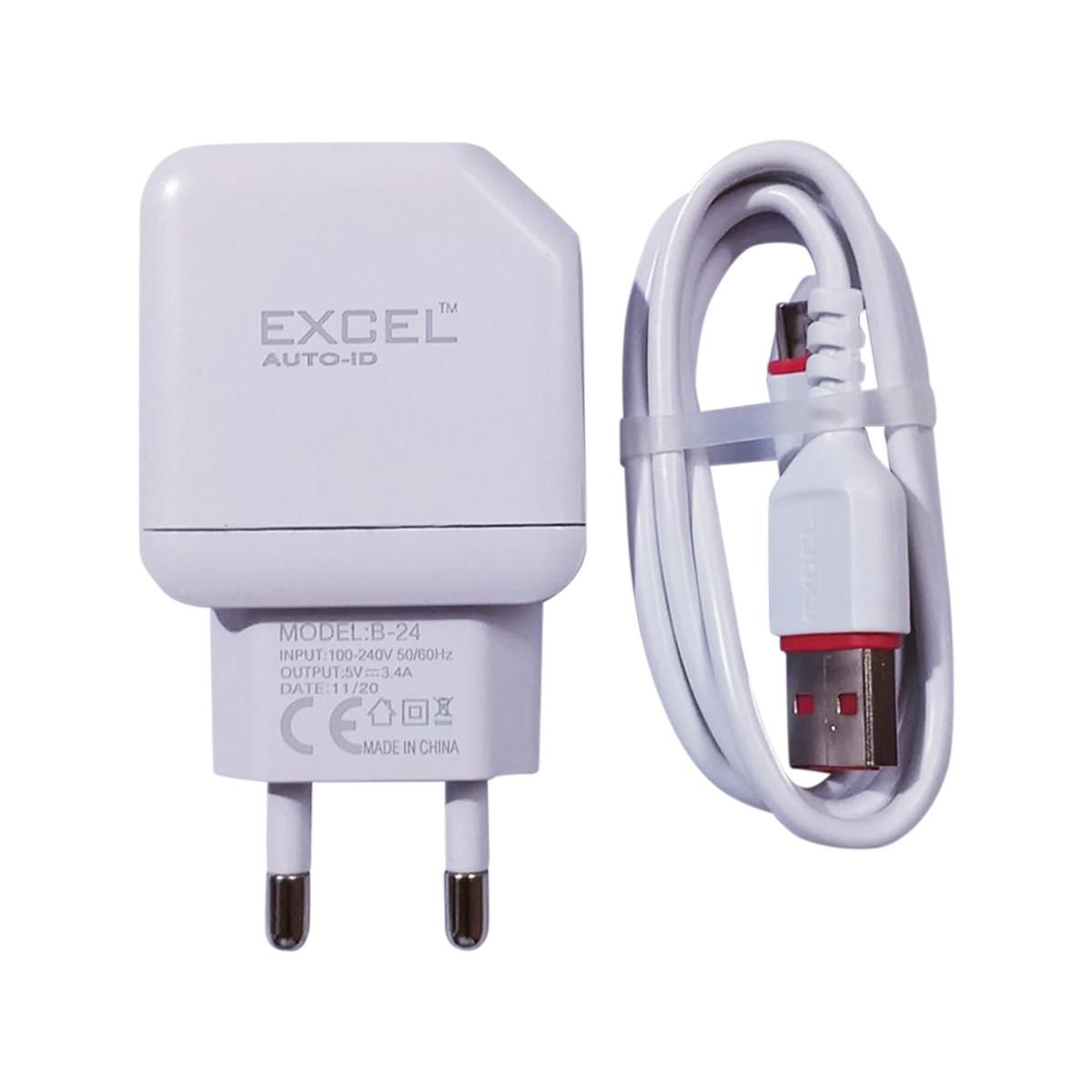 Excel B-24 Fast Charger Travel Charger Travel Adapter Fast Charging ...
