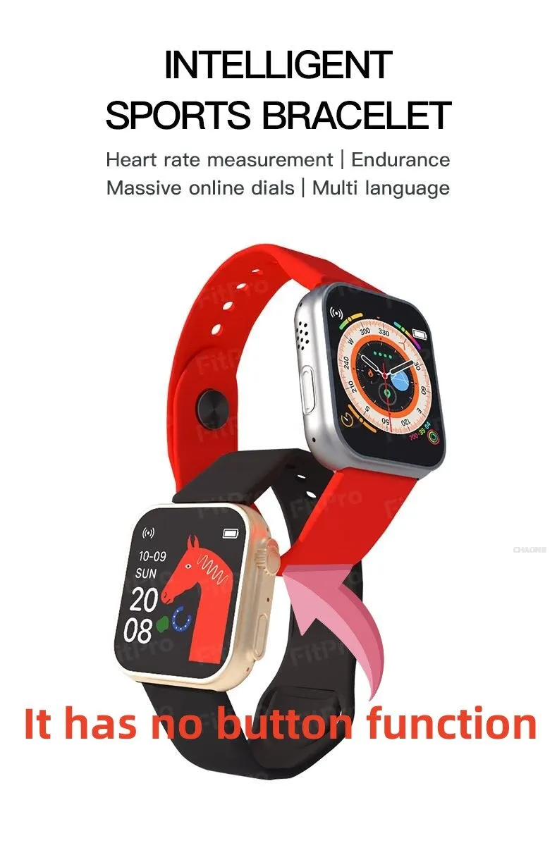 D20 Ultra Smartwatch Series 8 Smart Band Heart Rate Blood Pressure ...