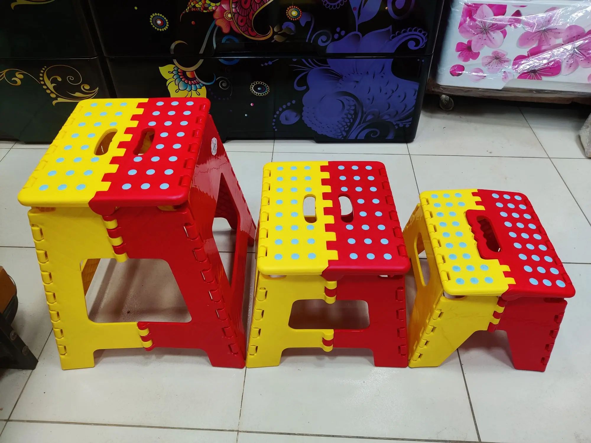 RFL Two Color Magic Stool High / Folding Stool- High | Daraz.com.bd