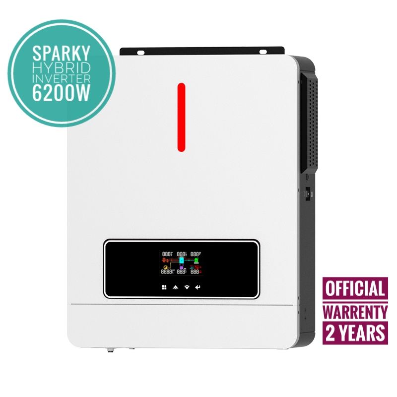 SPARKY SOLAR HYBRID INVERTER 6200W, SOLAR IPS 6.2KW, ON/OFF GRID ...