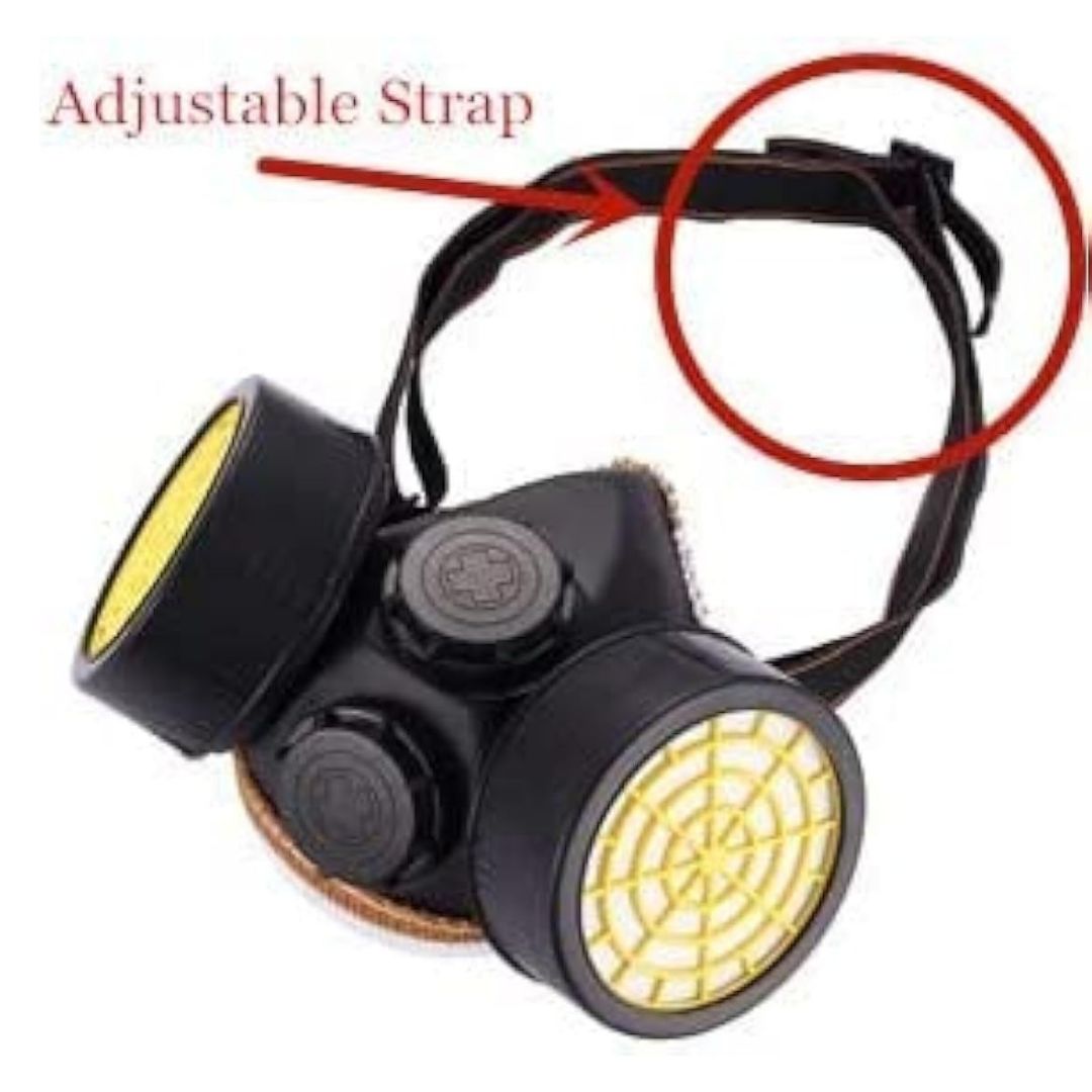 MODEL: NP-306 1 Pcs Respirator Chemical Gas Mask Double Filter, Use For ...