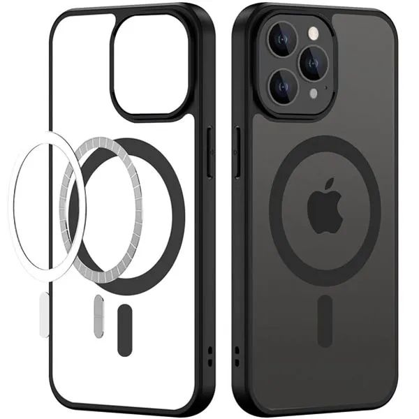 For Apple iPhone 11 To iPhone 16 Pro Max Transparent Magnetic Phone ...