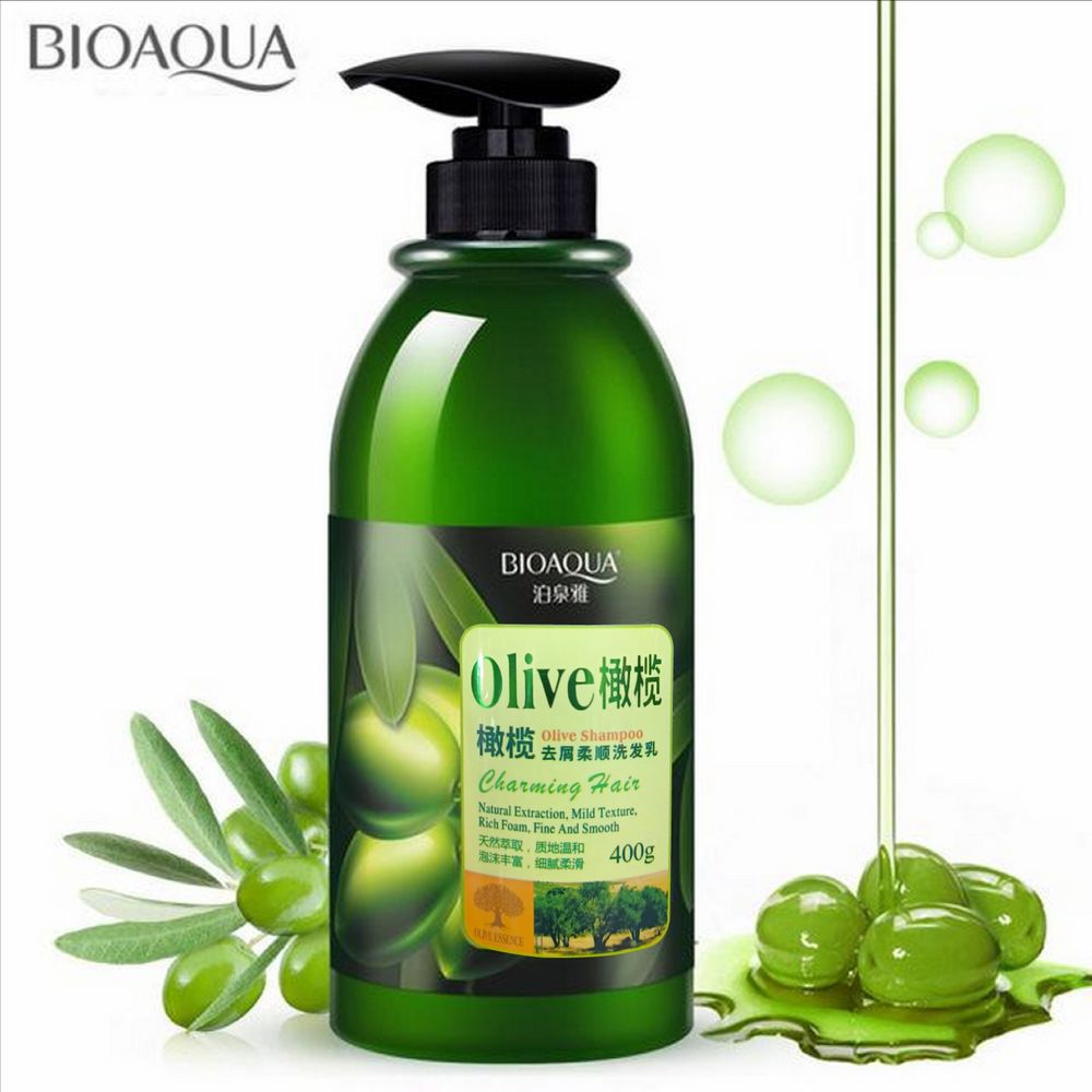 BIOAQUA OLIVE SHAMPOO ANTI-DANDRUFF REFRESHING OIL CONTROL HAIR CARE -400ML
