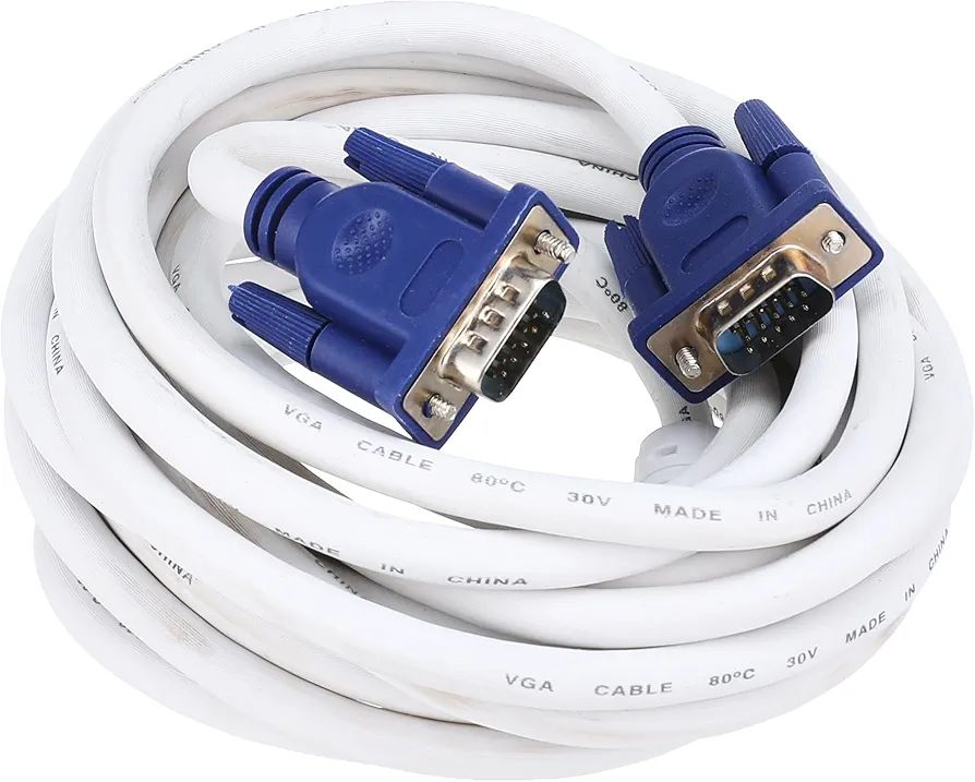 VGA Cable 5m White original | Daraz.com.bd