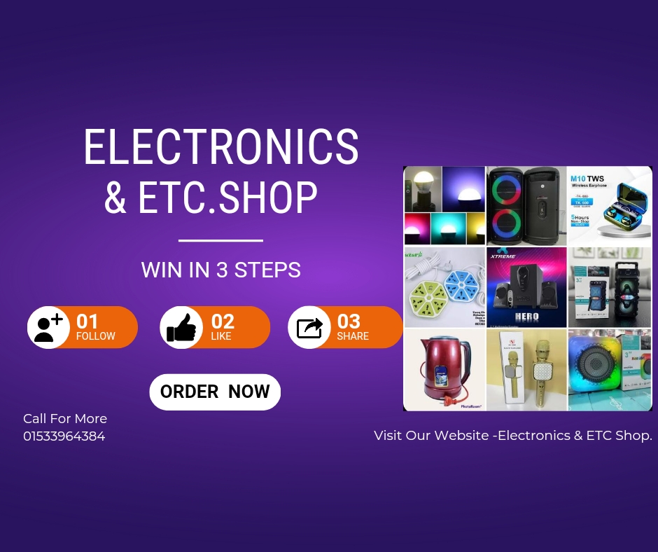 Shop online with Electronics & ETC Shop. now! Visit Electronics & ETC Shop. on Daraz.