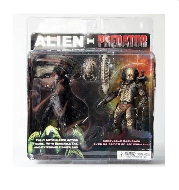 NECA Alien VS. Predator Action Figures Set 2 IN 1 PVC Figure Toy Set ...