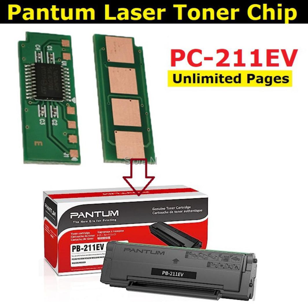 PC-211 PC-211EV Pantum Toner Cartridge Chip Unlimited Pages for Pantum ...