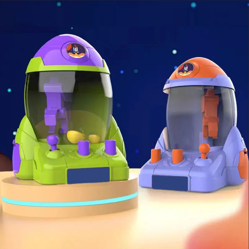 Children's Rocket Ball Machine Toy Claw Machine Boy Small Home Cartoon ...