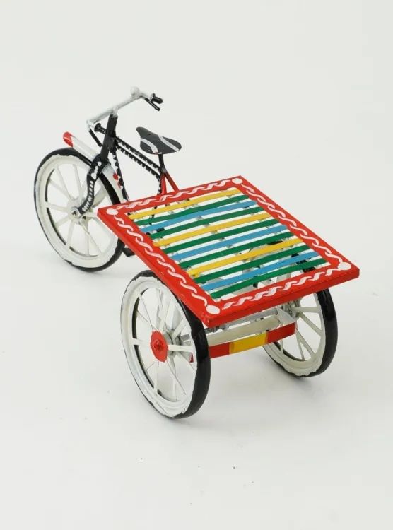 Van Gari Showpiece Miniature (Metal, Hand Painted, Rickshaw Painting ...