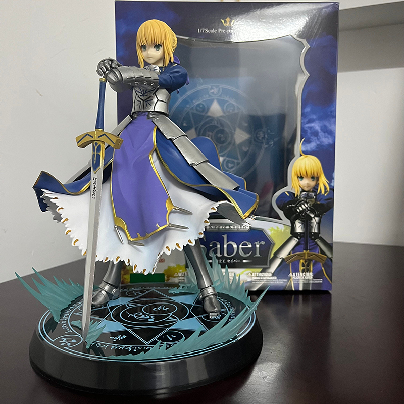 23CM Saber Anime Fate/Stay night Figure 121 Lily Figure Knight King ...