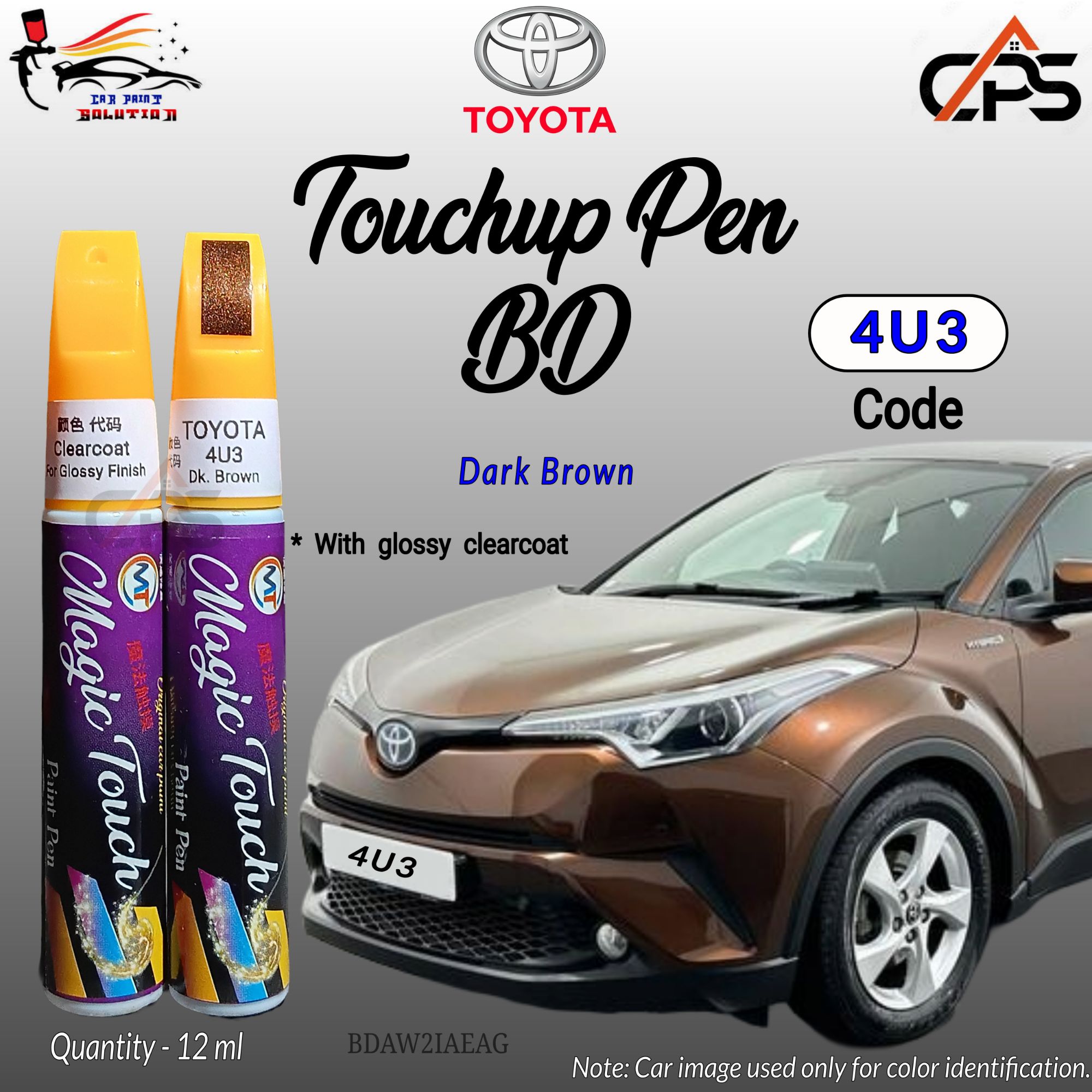 Toyota 4U3 Touchup Pen, Touchup Pen, Touchup Paint Pen, Car Paint ...