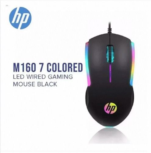 M160 7 Colour Optical Wired Mouse RGB Colourful Mouse Fast Responsive ...