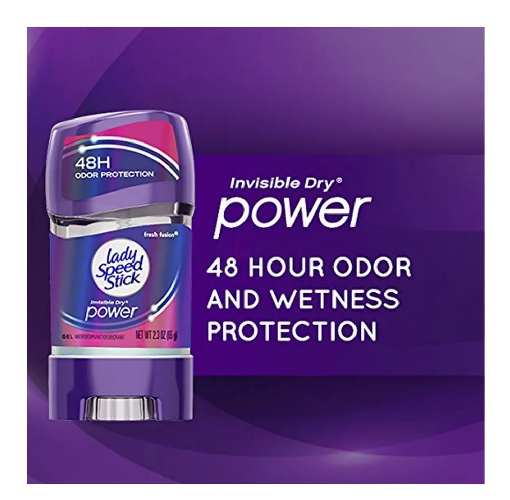 Lady Speed Stick Fresh Fusion Invisible Dry Power Deodorant 2.3oz (65g)