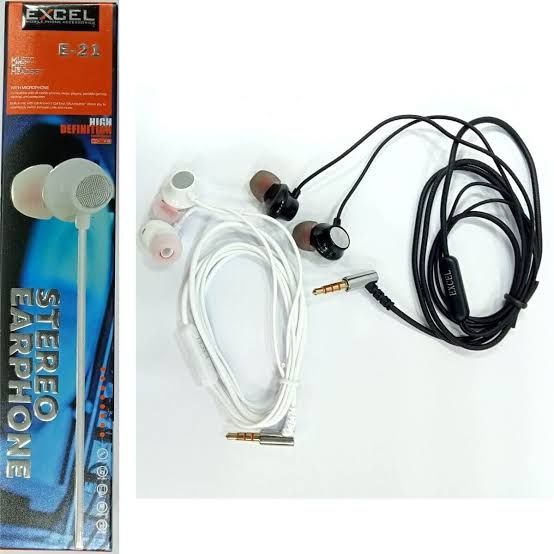 Excel E-21 Earphone HiFi Stereo Headphone, High Definition Sound ...