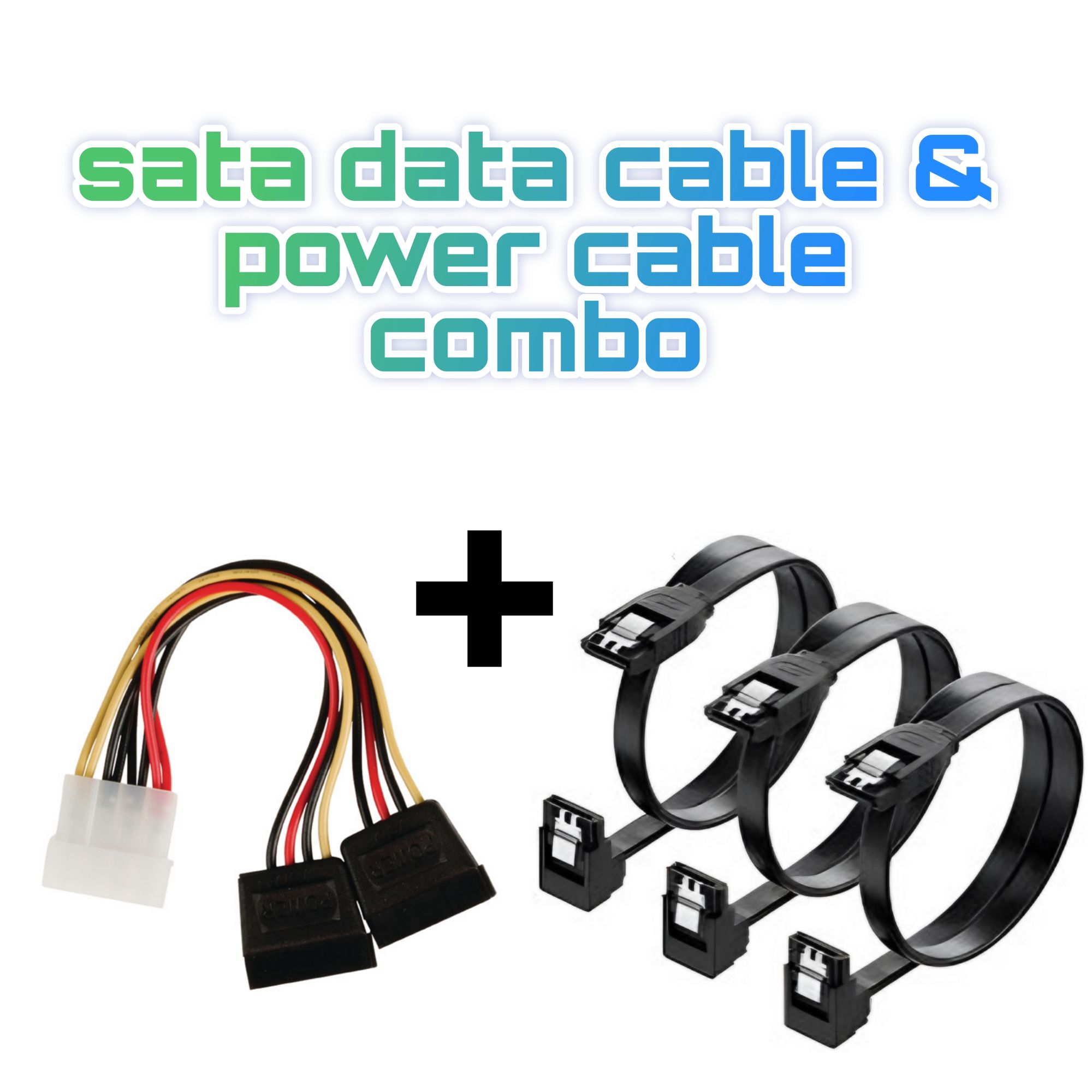 Sata power cable and Sata data cable combo package | Daraz.com.bd