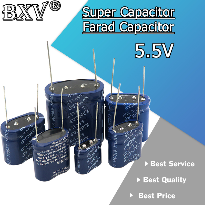 1PCS New Super Capacitor Farad Capacitor Combination Type 5.5V 0.5F 1F 2F 3.5F 4F 5F 7.5F 10F ...