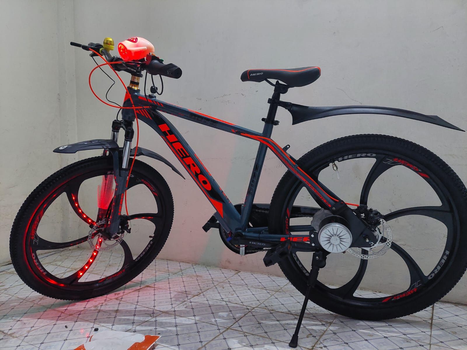 Electric bicycle smart with RGB Bluetooth wheel | Daraz.com.bd