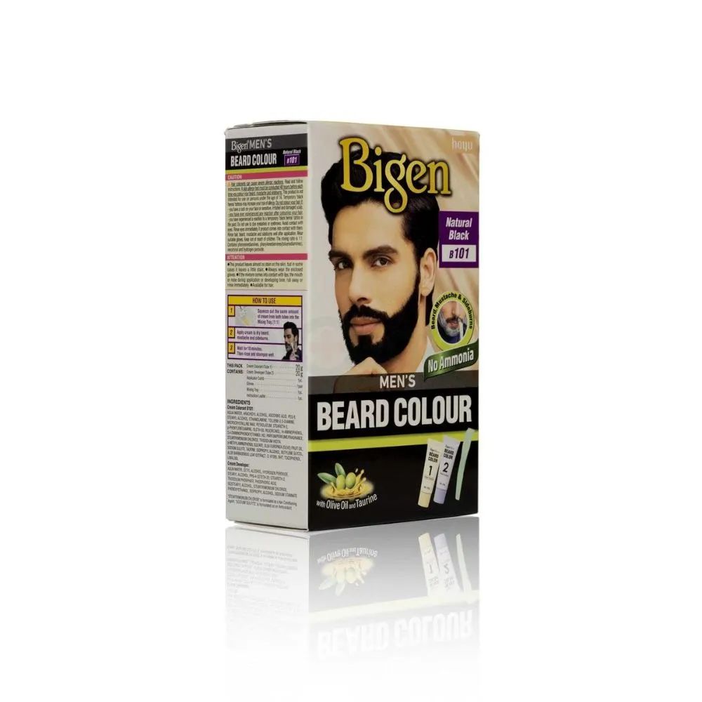 Bigen Mens Beard Color Natural Black B101