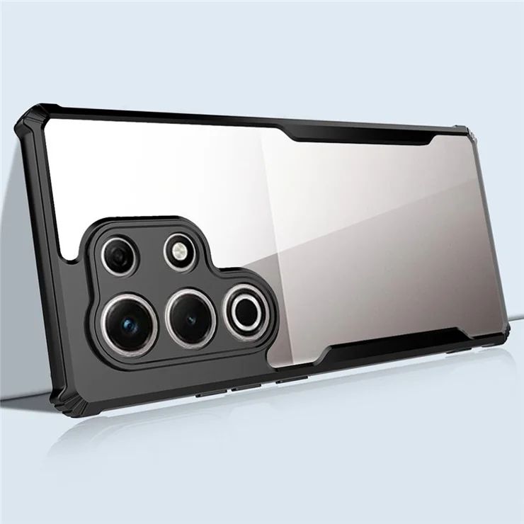 Back Cover For Itel S25 Ultra ( Transparent, Black)