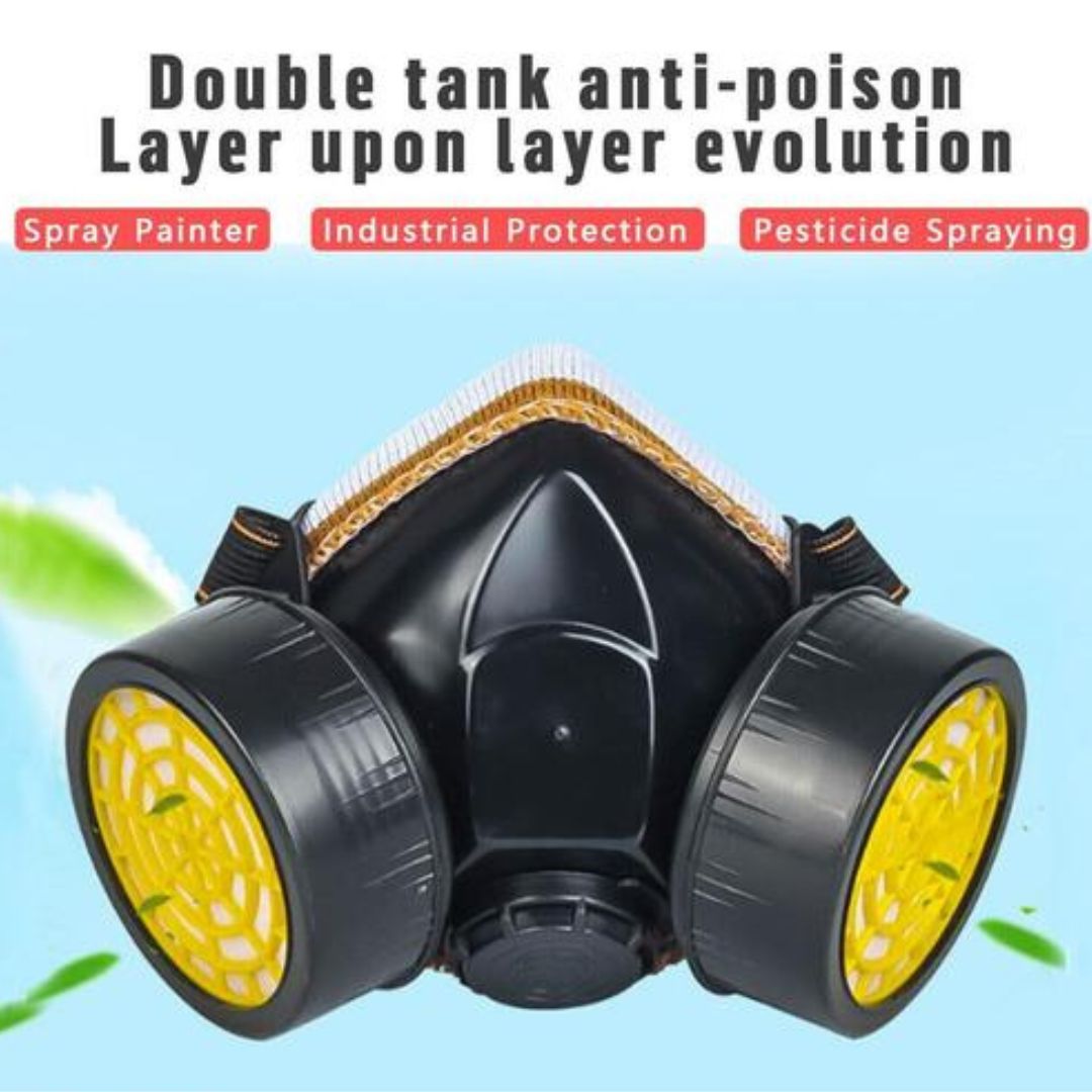 MODEL: NP-306 1 Pcs Respirator Chemical Gas Mask Double Filter, Use For ...